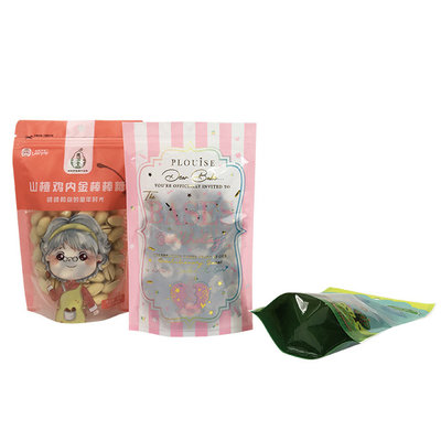 Customized Print  Stand Up Pouch For Snacks Packing Nuts Chocolate Pouch Packaging