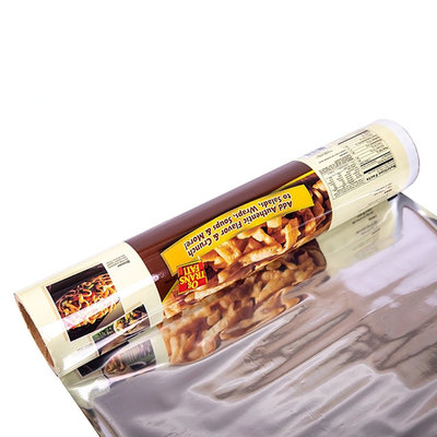 High Quality Food Grade Packaging Film Plastic Bopp Aluminum Foil Film For Cookie Fried Food Snack Roll Film