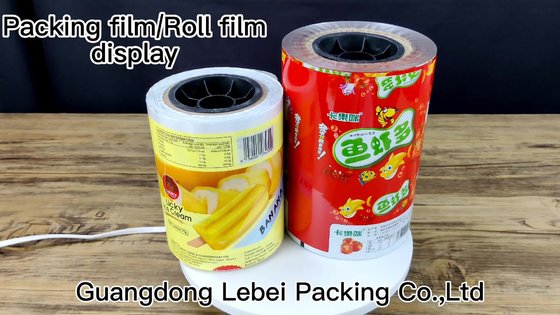 Wholesale High Quality Colored Metallized Film Printed BOPP Plastic Film For Popcorn Fried Food Packaging Film